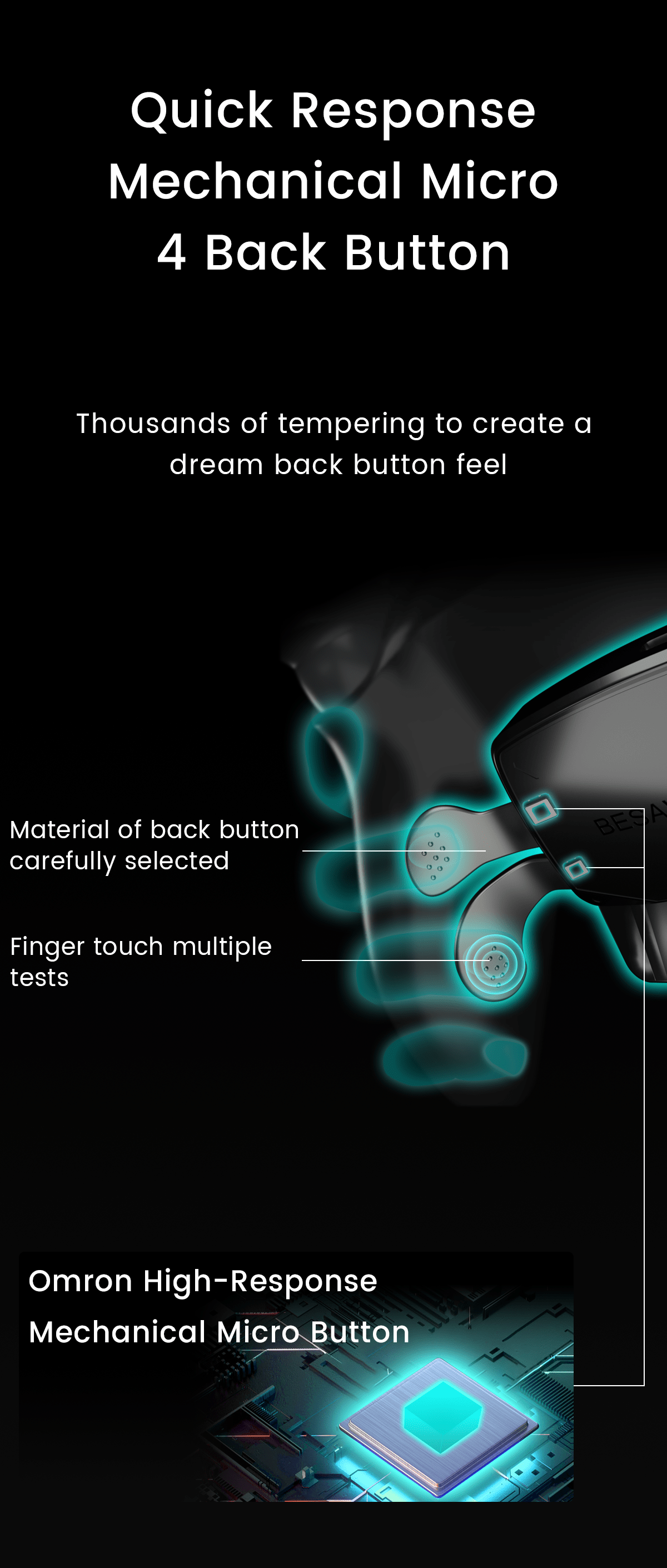 Besavior Back Button Paddle Attachment For PS5 Controller - viva-gaming