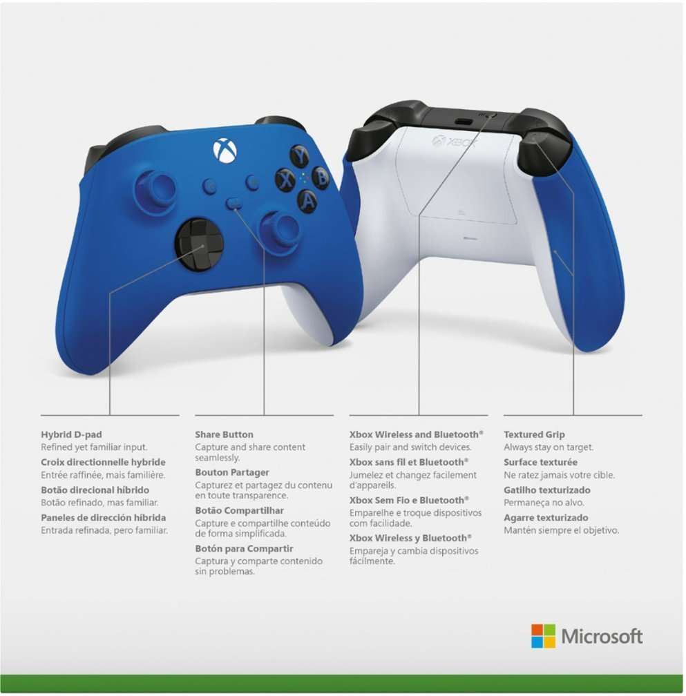Xbox Wireless Controller Blue For Xbox Series X S Xbox One PC Android ...